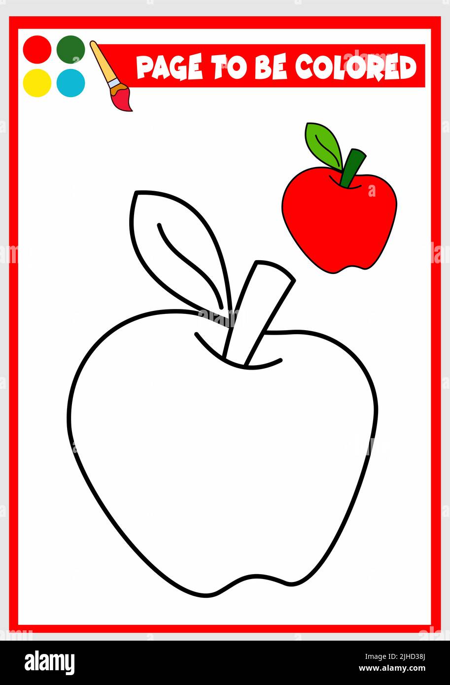 Kids apple Stock Vector Images - Alamy