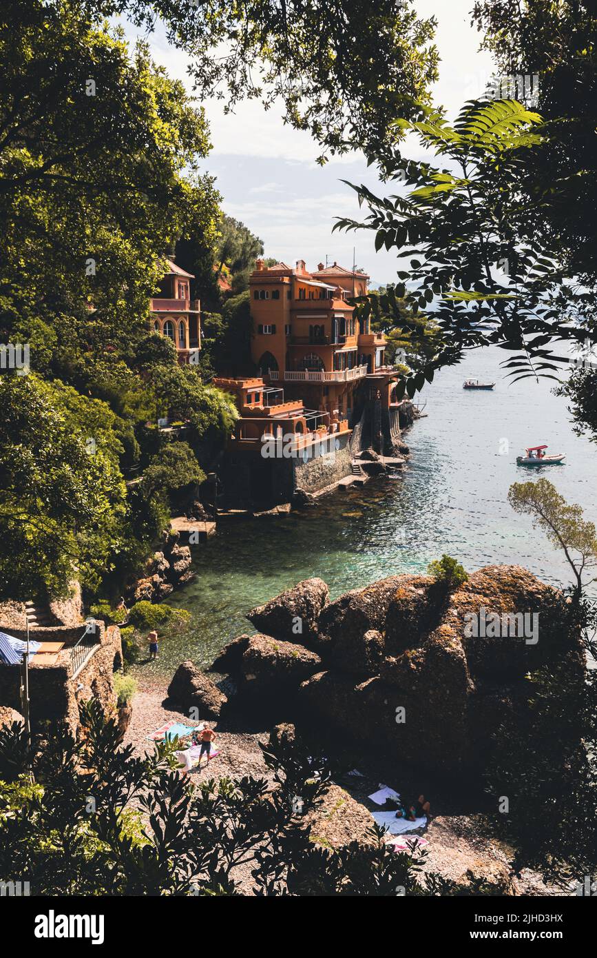 Beautiful bay portofino fishing hi-res stock photography and images - Alamy