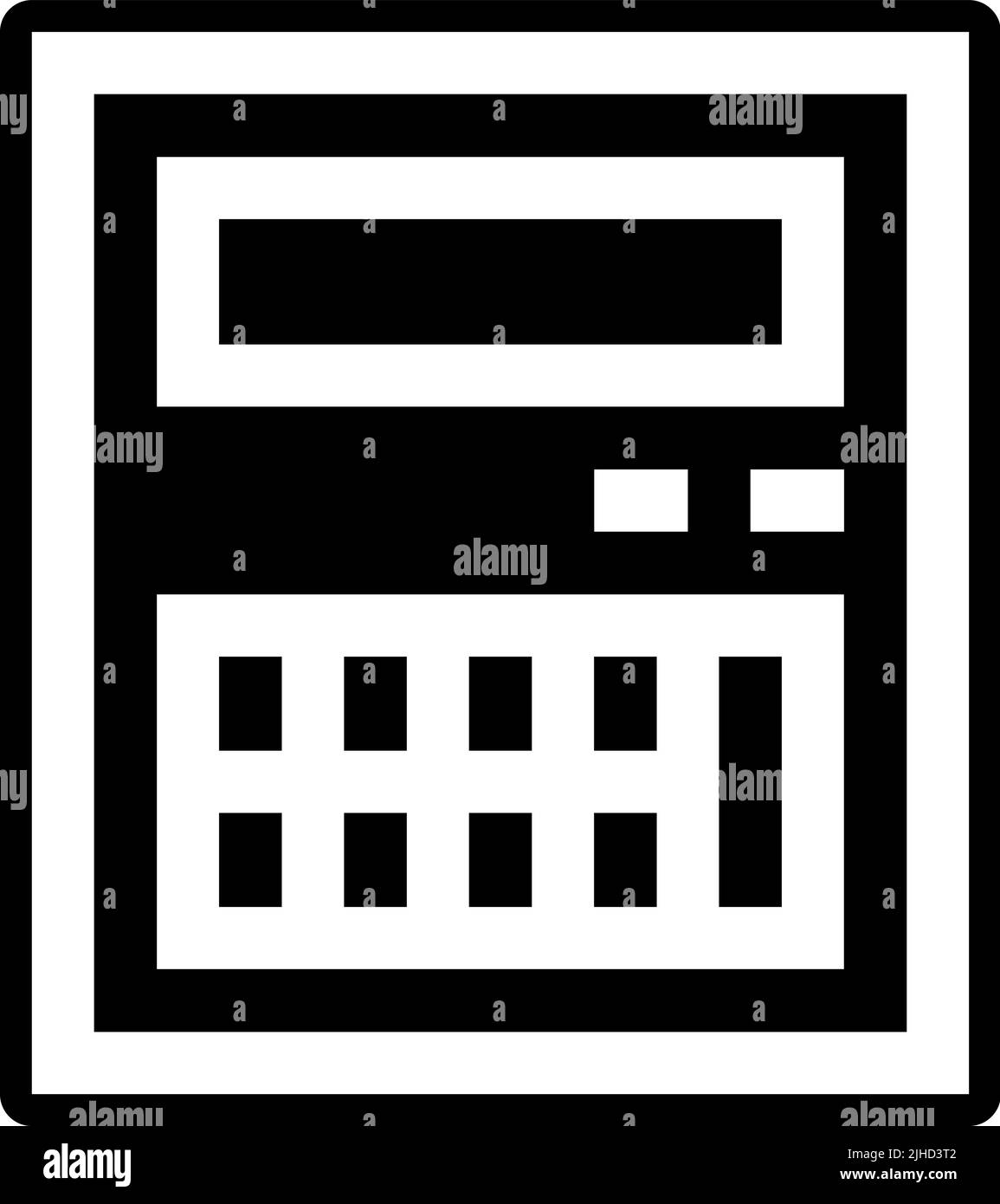 Calculator math pencil vector Black and White Stock Photos & Images - Alamy