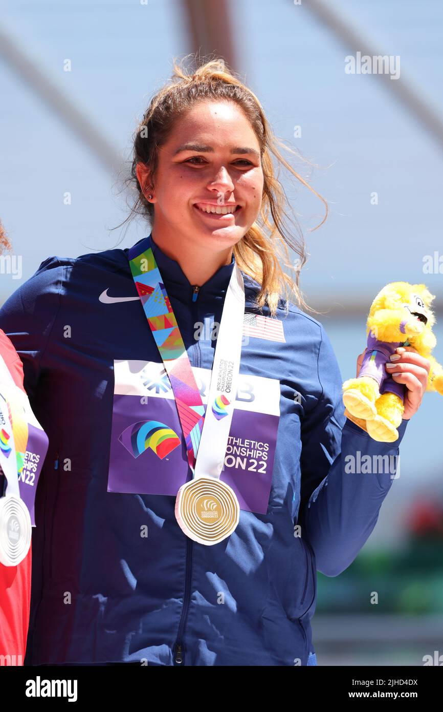 Hayward Field, Eugene, Oregon, USA. 17th July, 2022. Brooke Andersen ...