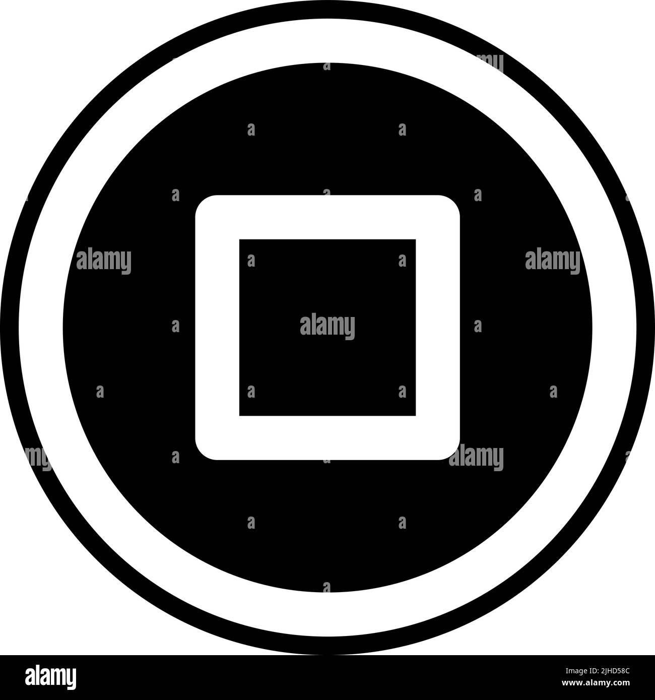 Video ui stop Stock Vector Image & Art - Alamy