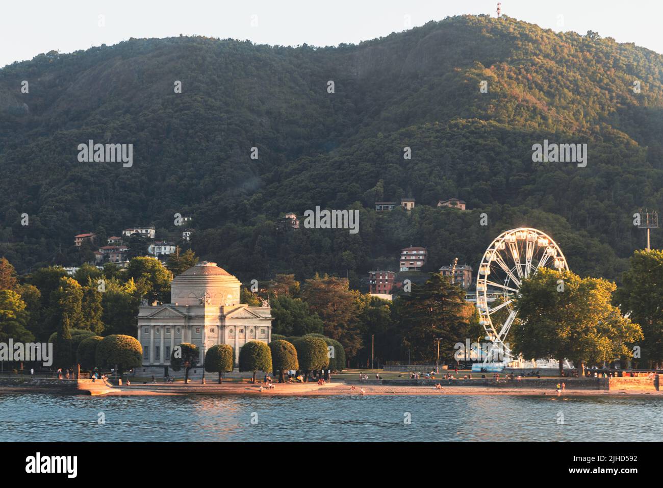 Hiking through Lake Como Stock Photo - Alamy