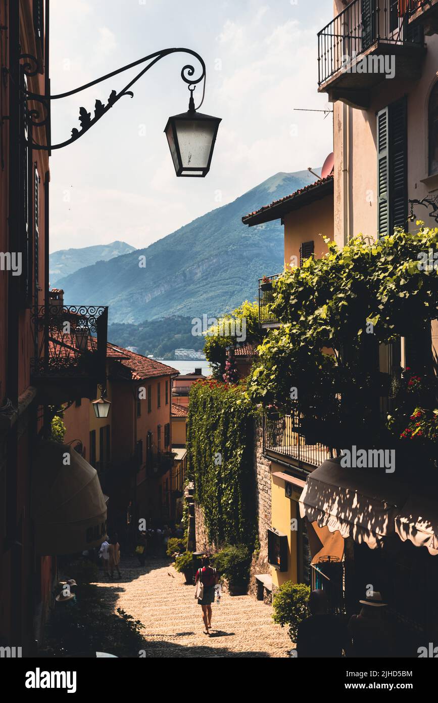 Hiking through Lake Como Stock Photo - Alamy