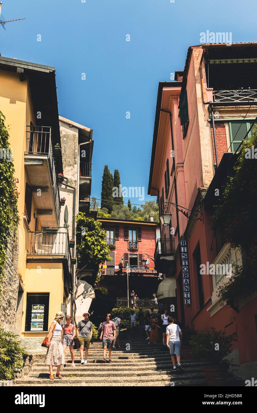 Hiking through Lake Como Stock Photo - Alamy