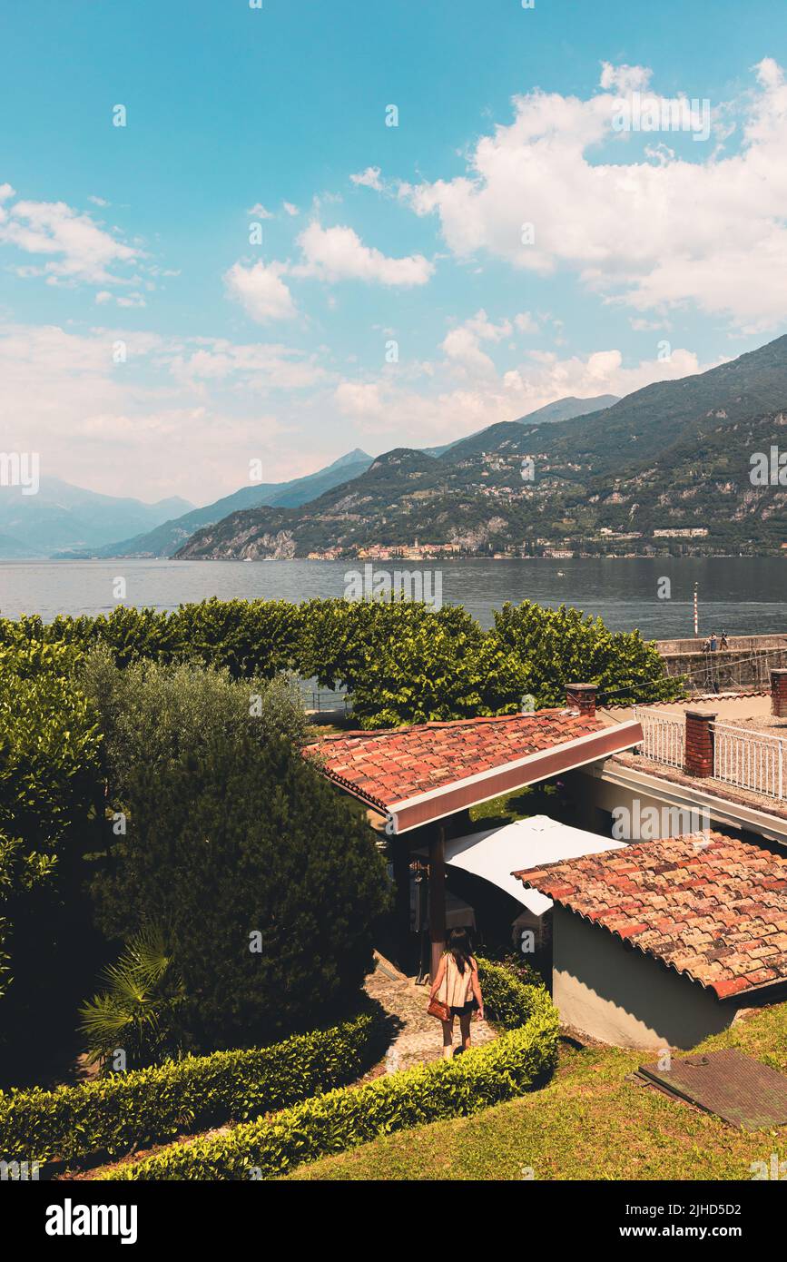 Hiking through Lake Como Stock Photo - Alamy