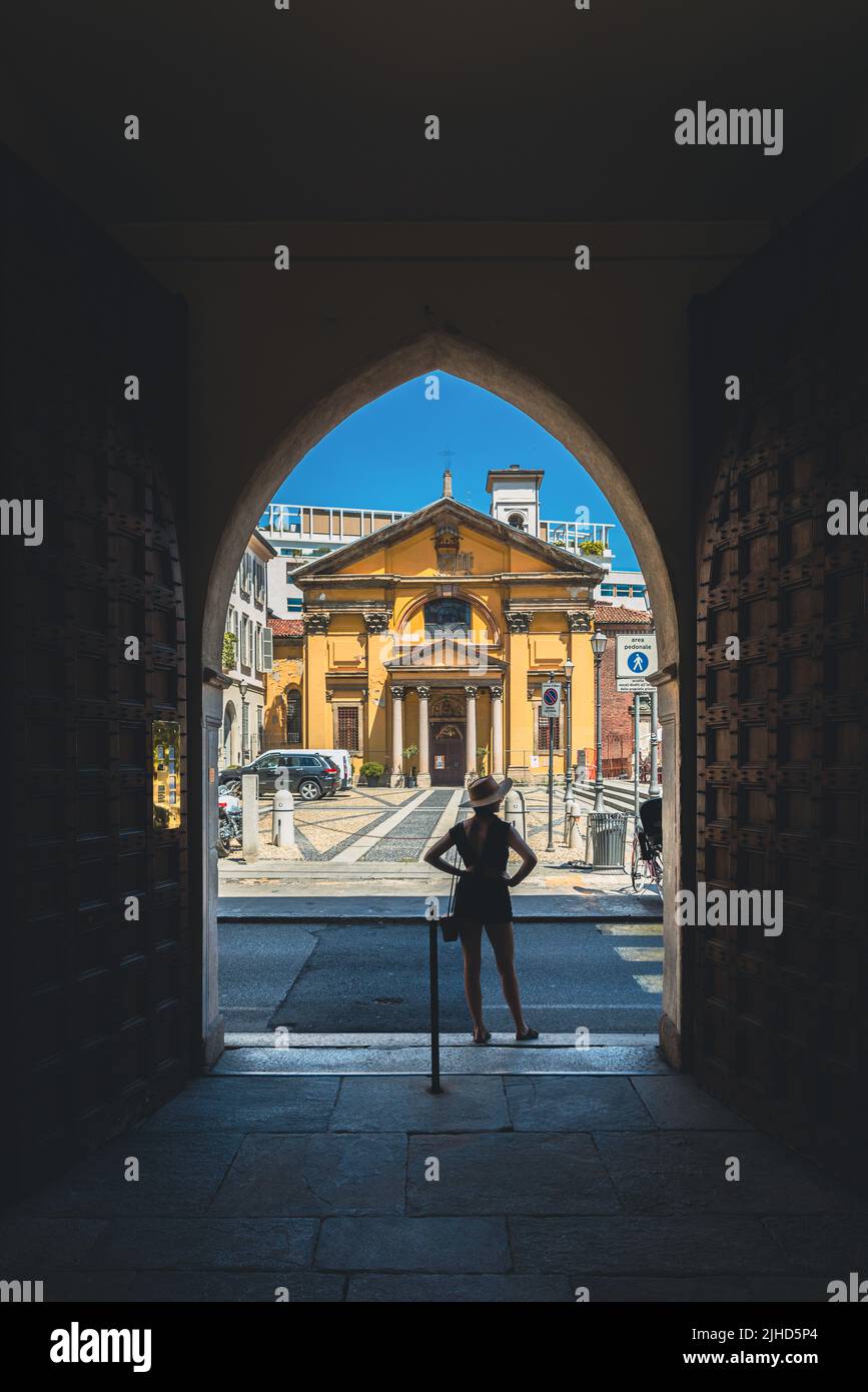 Streets of Milan Stock Photo - Alamy