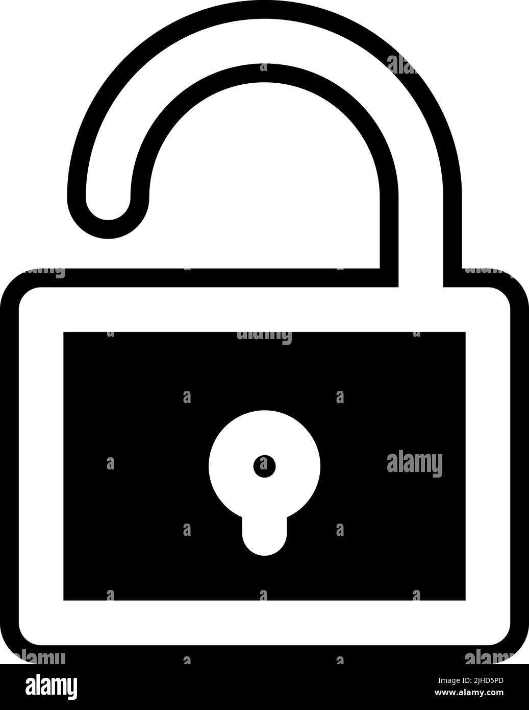 Ui open padlock Stock Vector Image & Art - Alamy