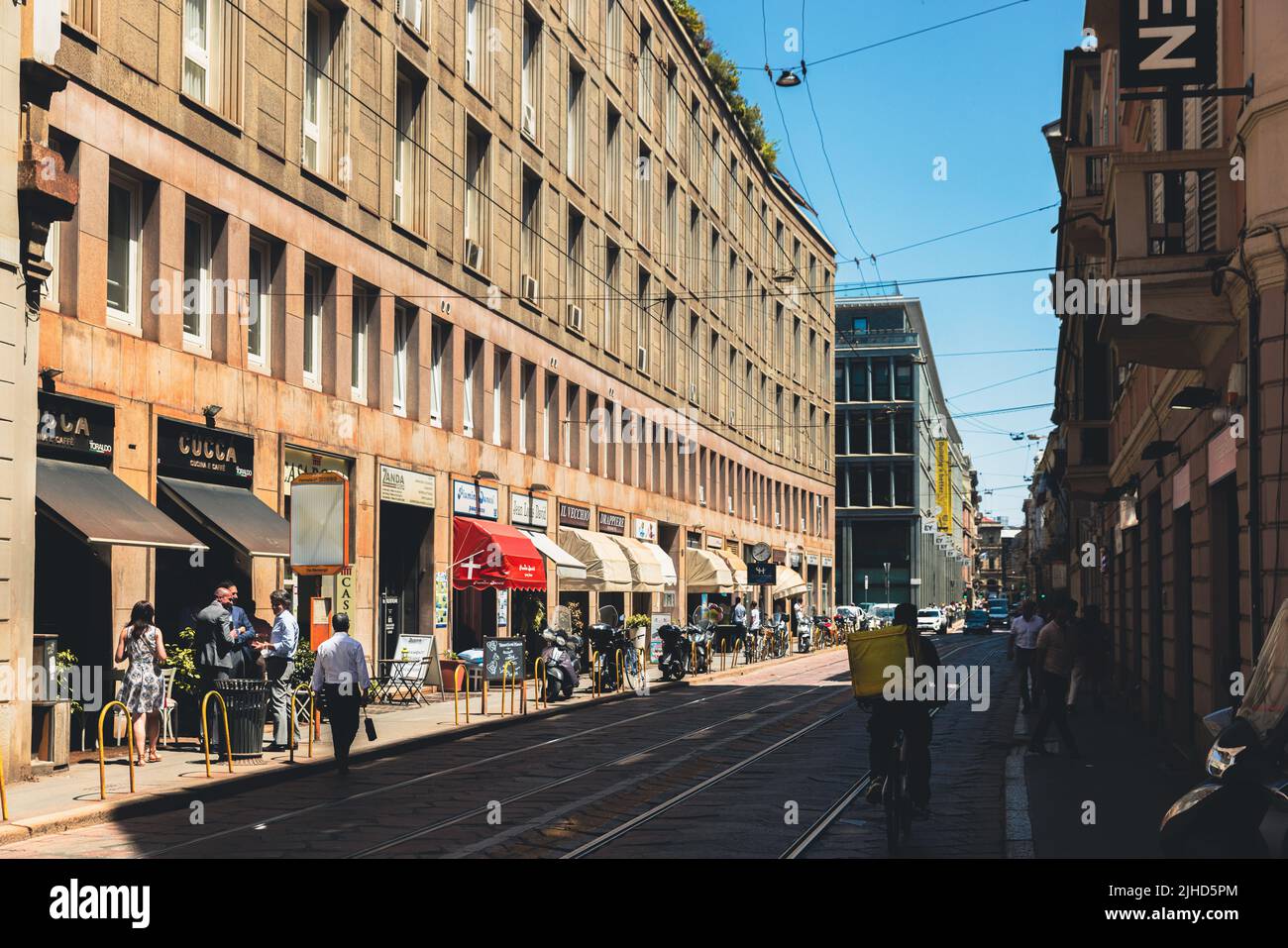 Streets of Milan Stock Photo - Alamy