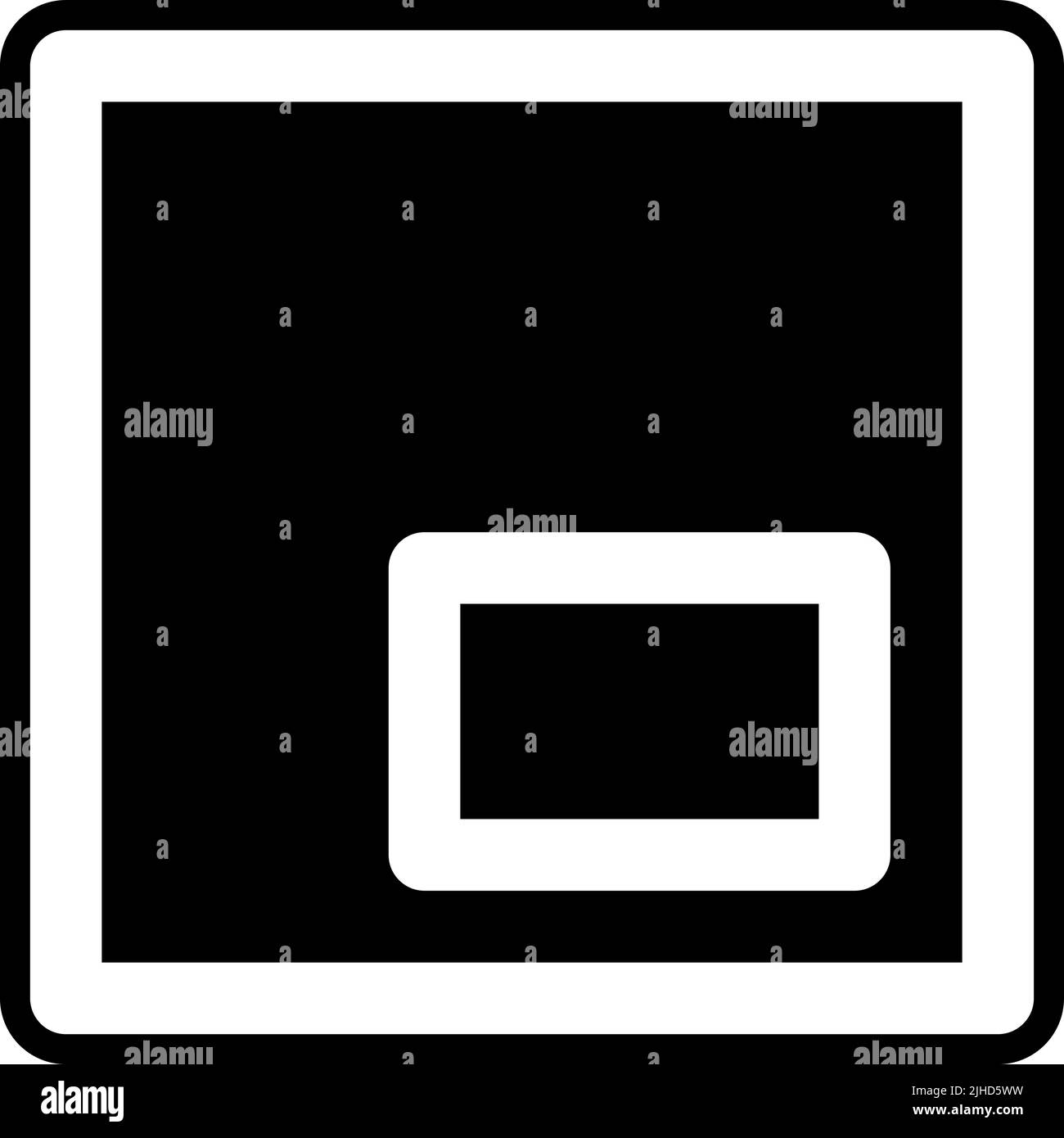 Icon transparent set play button video Black and White Stock Photos ...
