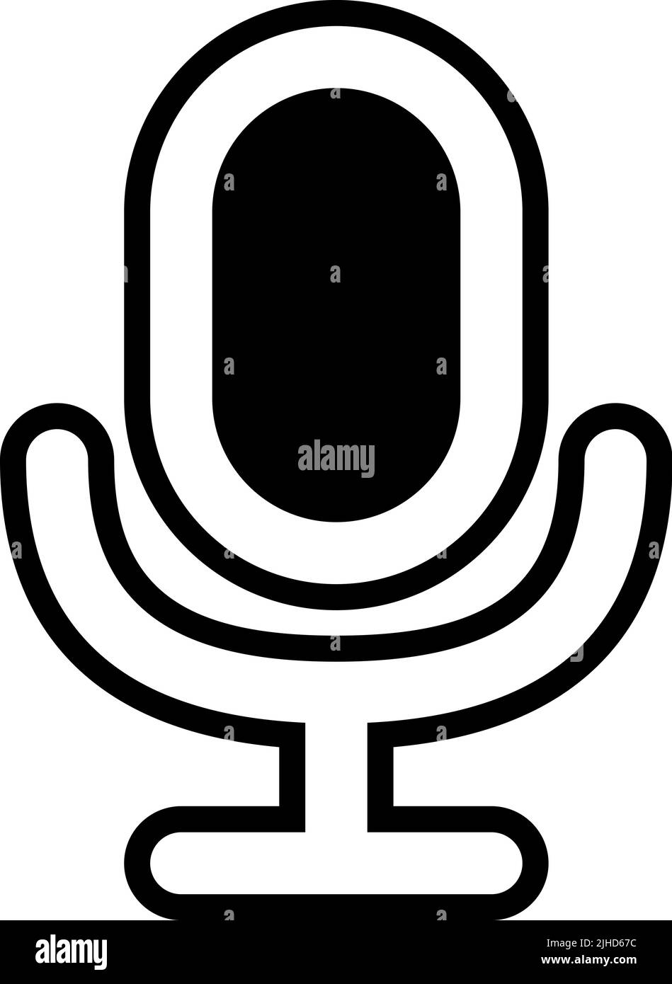 Ui microphone Stock Vector Image & Art - Alamy