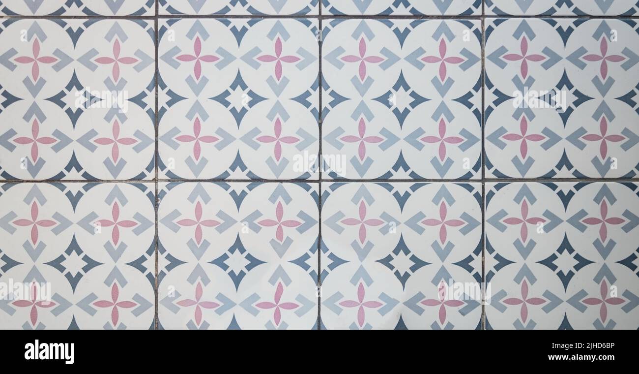 background with floor tiles with turkish pattern Stock Photo - Alamy