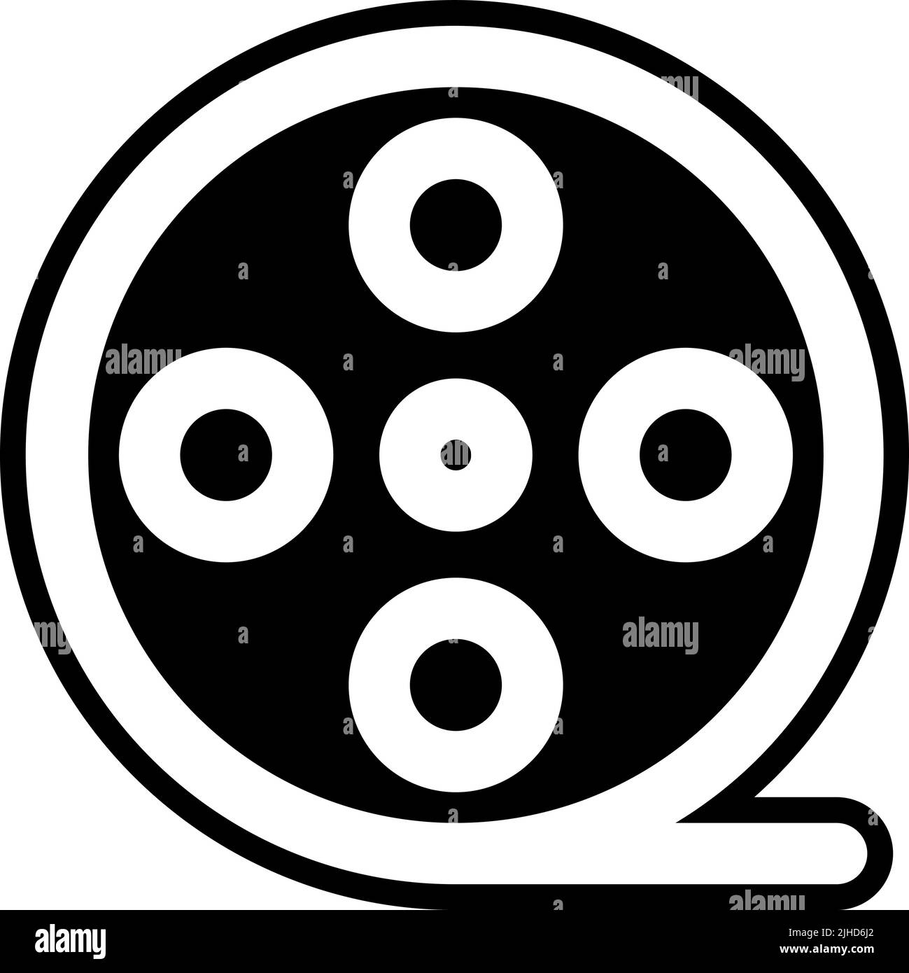 Old movie camera reel Black and White Stock Photos & Images - Alamy