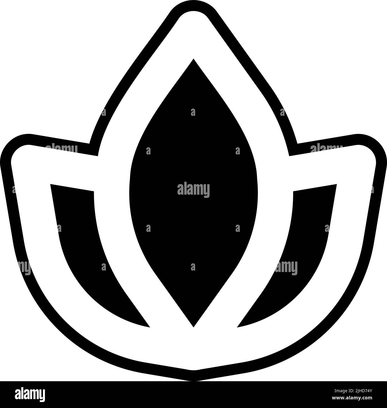 Lotus flower bud illustration Black and White Stock Photos & Images - Alamy