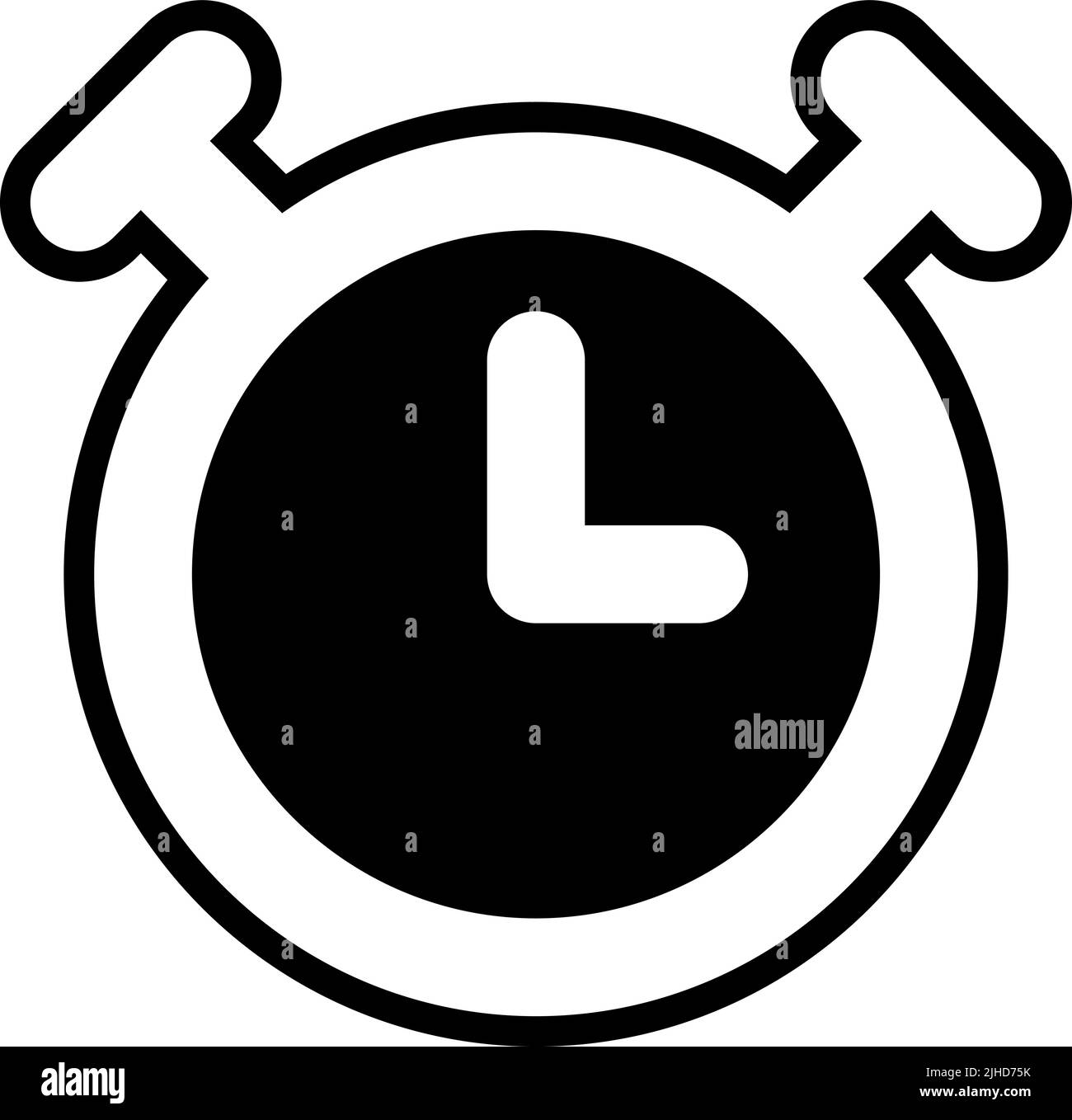 Alarm clock icon perfect Stock Vector Images - Alamy