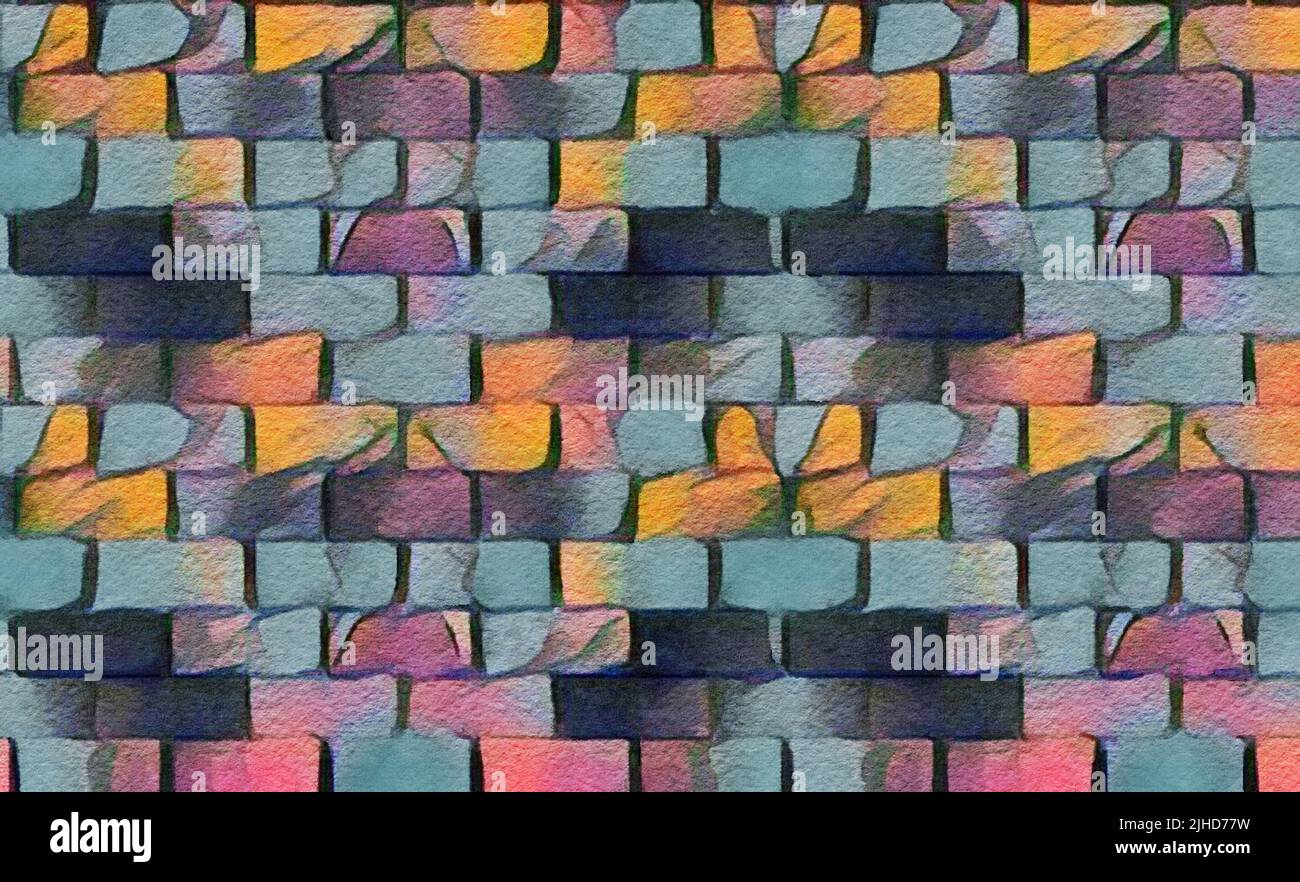 ABSTRACT BRICK WALL Stock Photo - Alamy