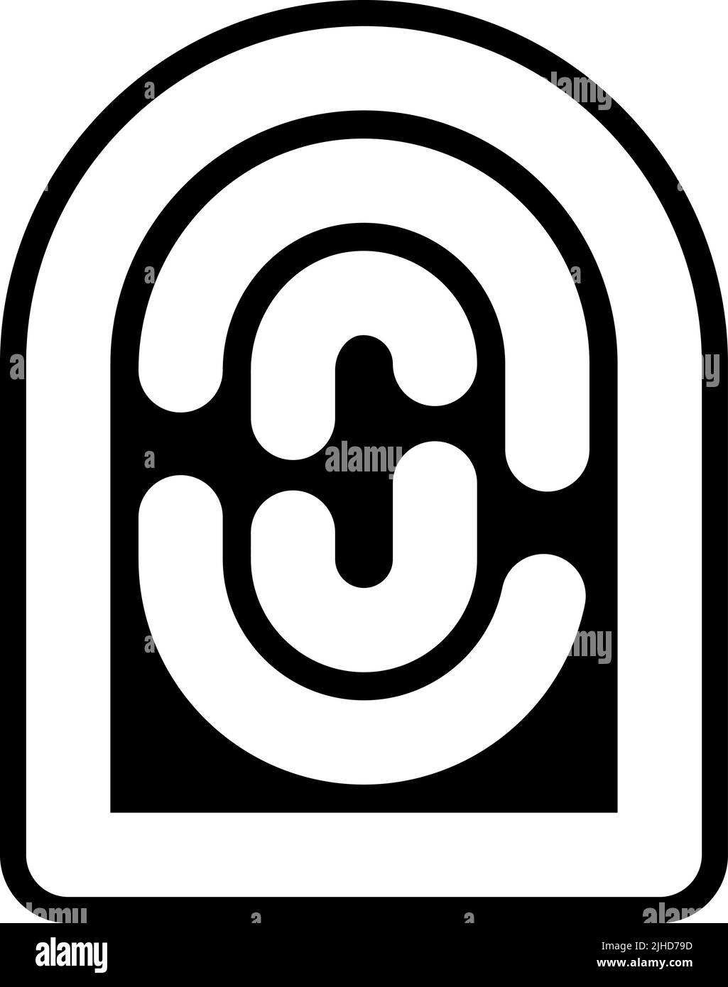 Basic ui finger print Stock Vector Image & Art - Alamy