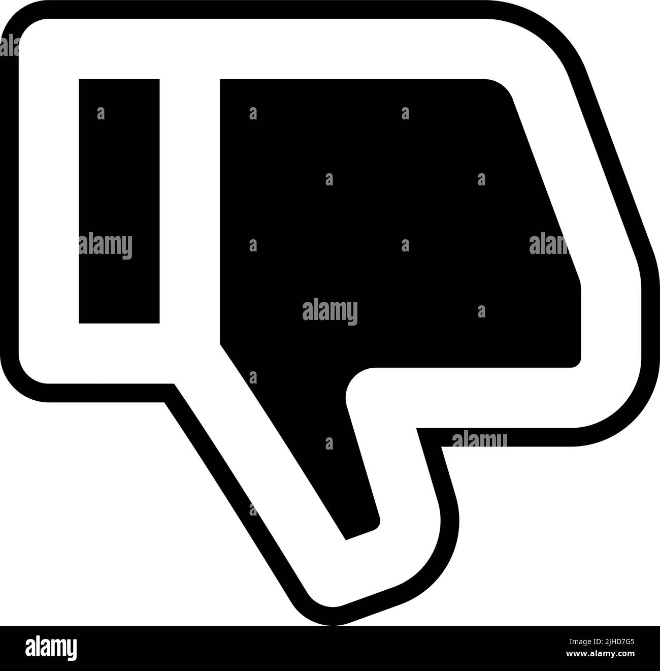 Basic ui dislike Stock Vector Image & Art - Alamy