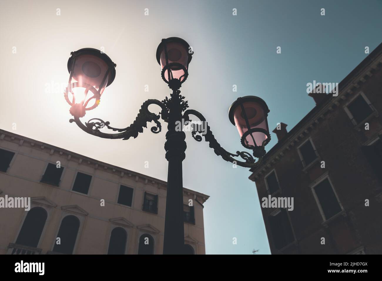 Street light lamp post in Italy Stock Photo - Alamy