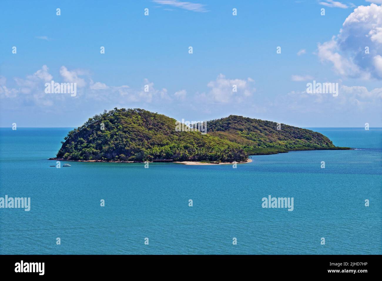 A favourite view over to Double Island out in the Coral Sea just off ...