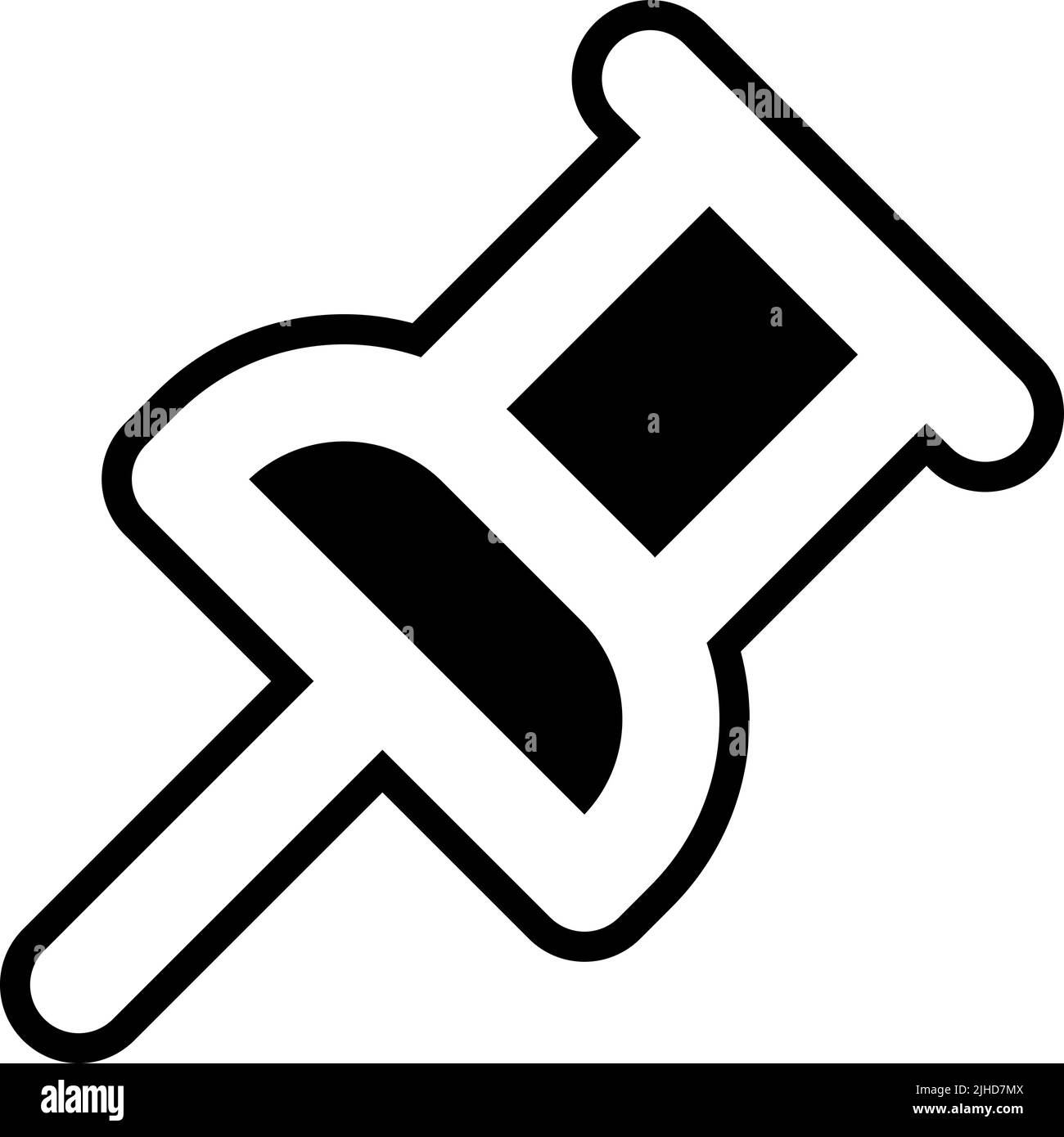 Basic ui push pin Stock Vector Image & Art - Alamy