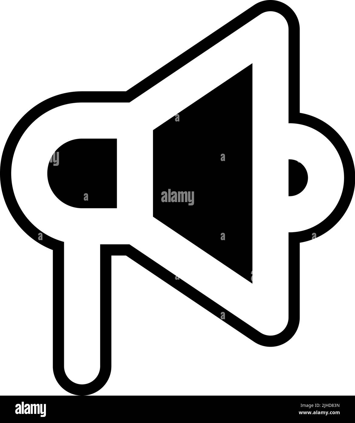 Basic ui megaphone Stock Vector Image & Art - Alamy