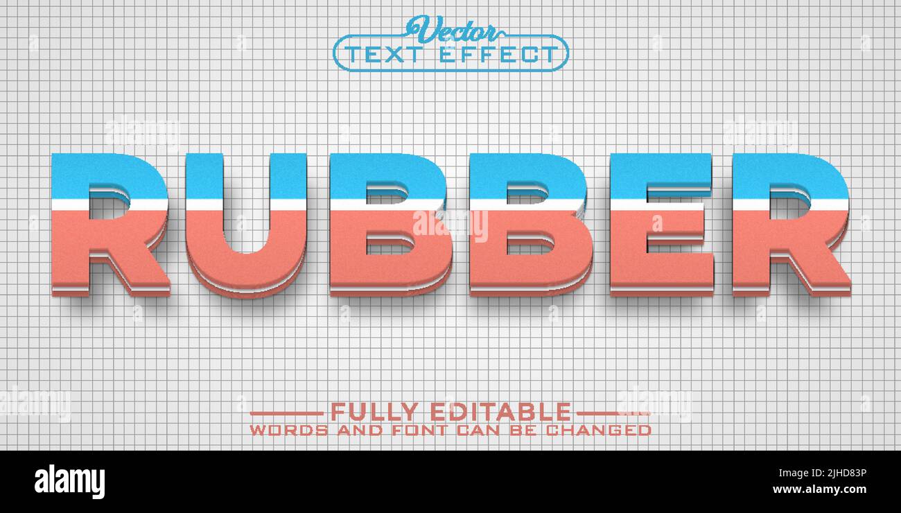 Student Rubber Editable Text Effect Template Stock Vector Image & Art ...