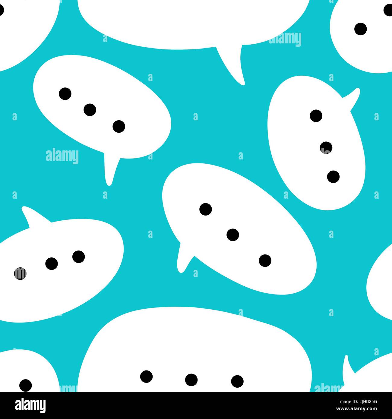 Messages seamless cartoon text bubble pattern for wrapping paper and ...