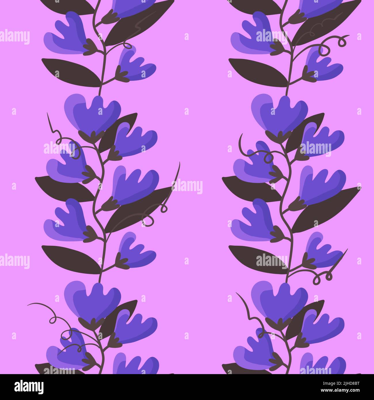 Floral seamless cartoon flower pattern for wrapping paper and fabrics ...