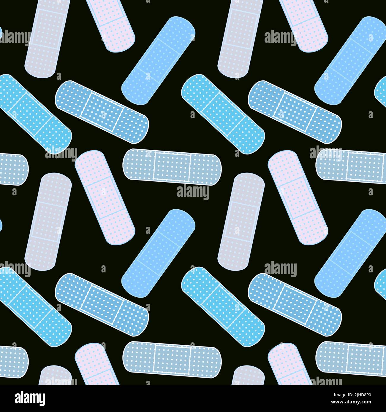 Medicine plaster seamless cartoon patch pattern for clothes print and ...