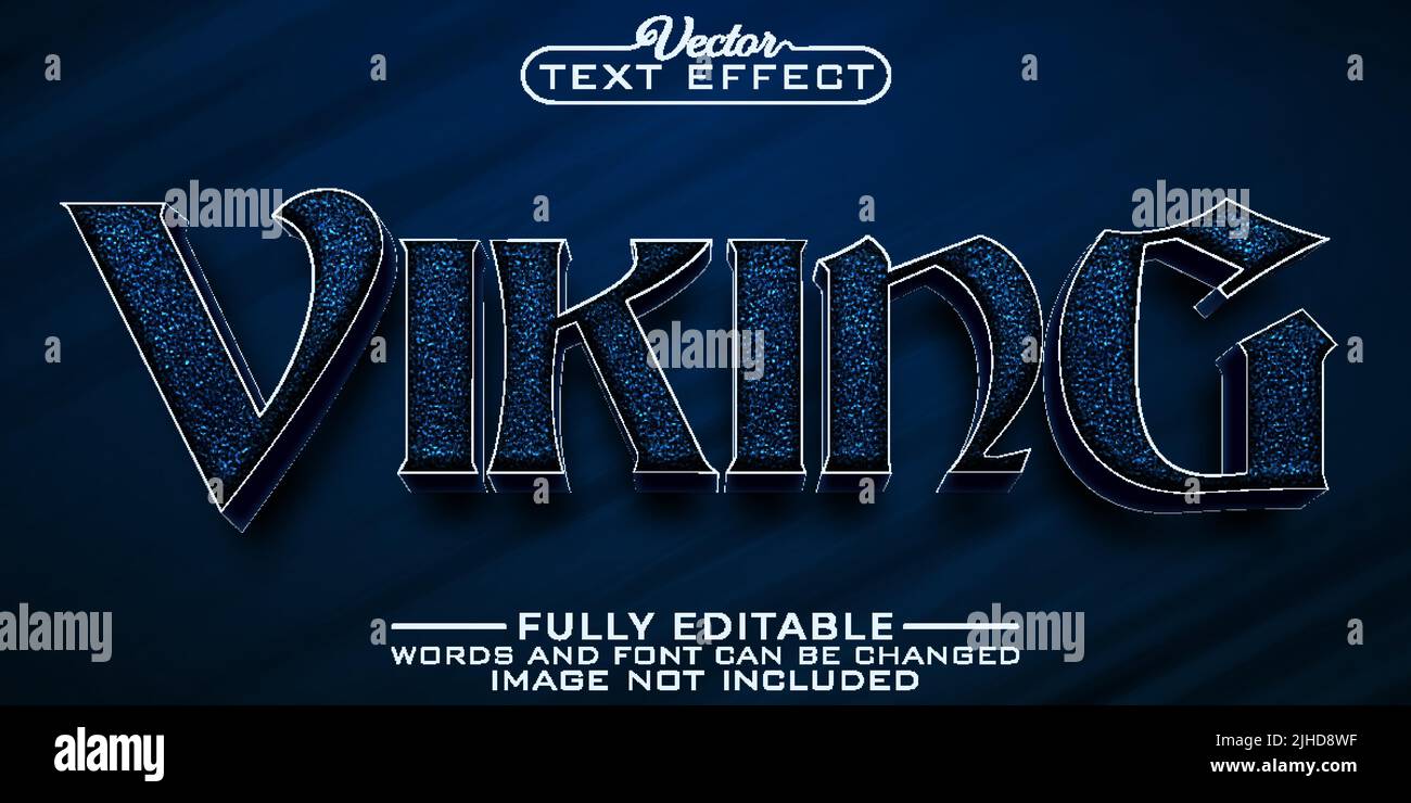 Viking Editable Vector Text Effect Template Stock Vector Image & Art ...