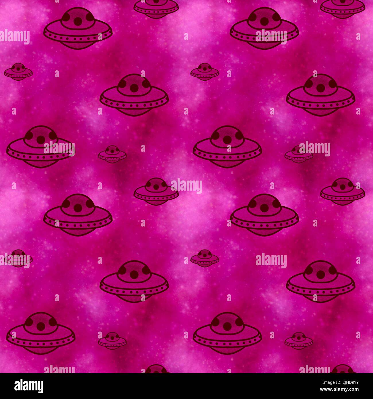 Spaceship seamless ufo pattern for kids and clothes print and ...