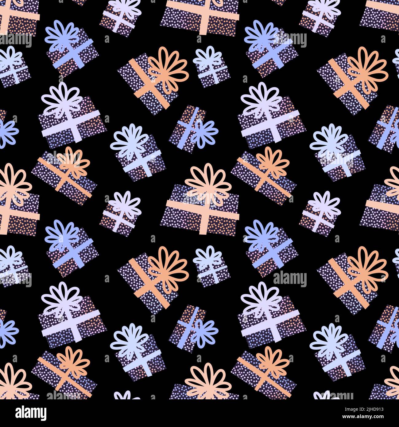 Christmas seamless present pattern for new year gifts and birthday ...