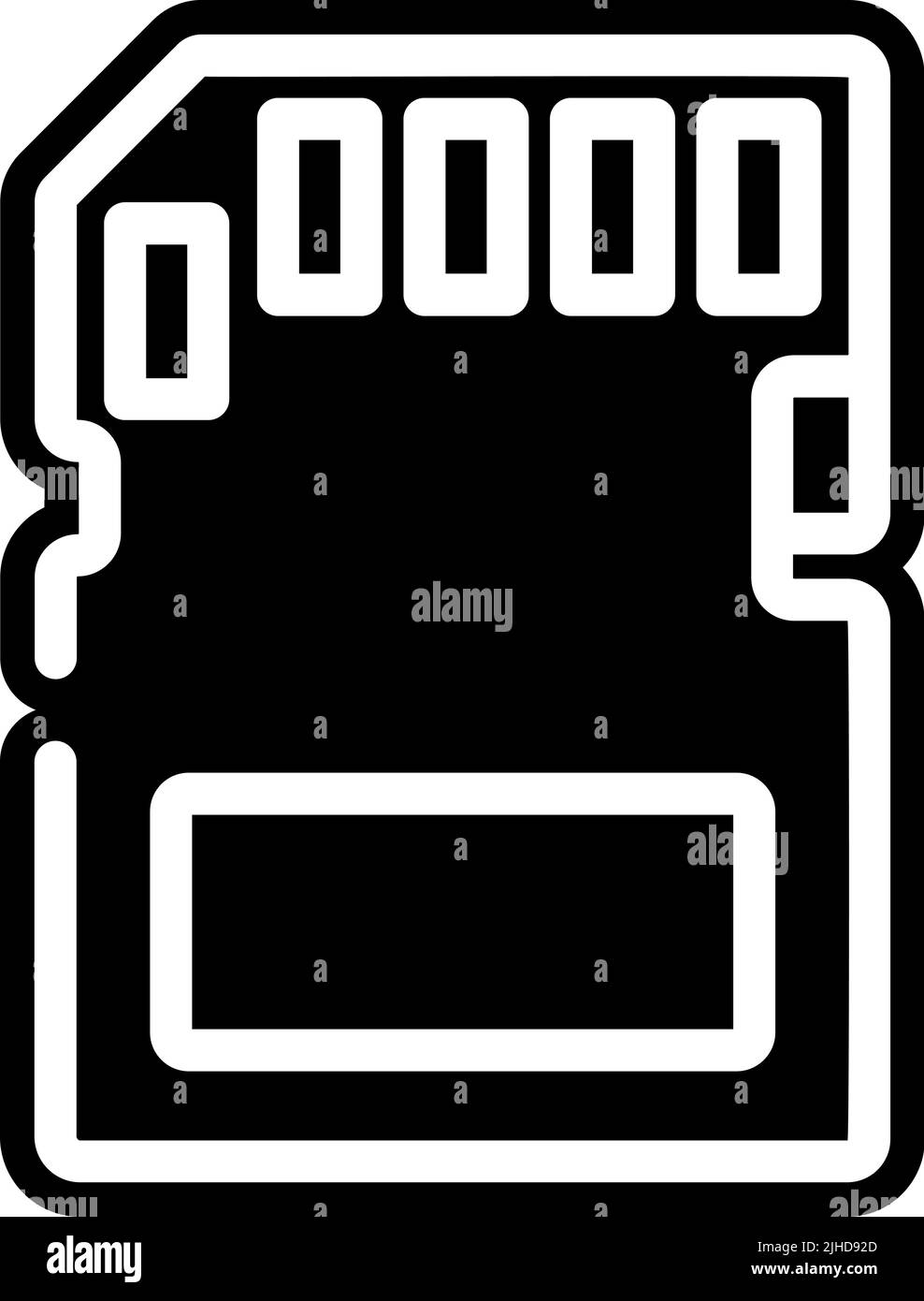 Computer hardware sd card Stock Vector Image & Art - Alamy