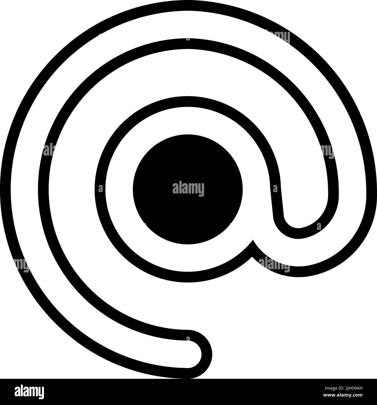 Arroba icon Stock Vector Images - Alamy