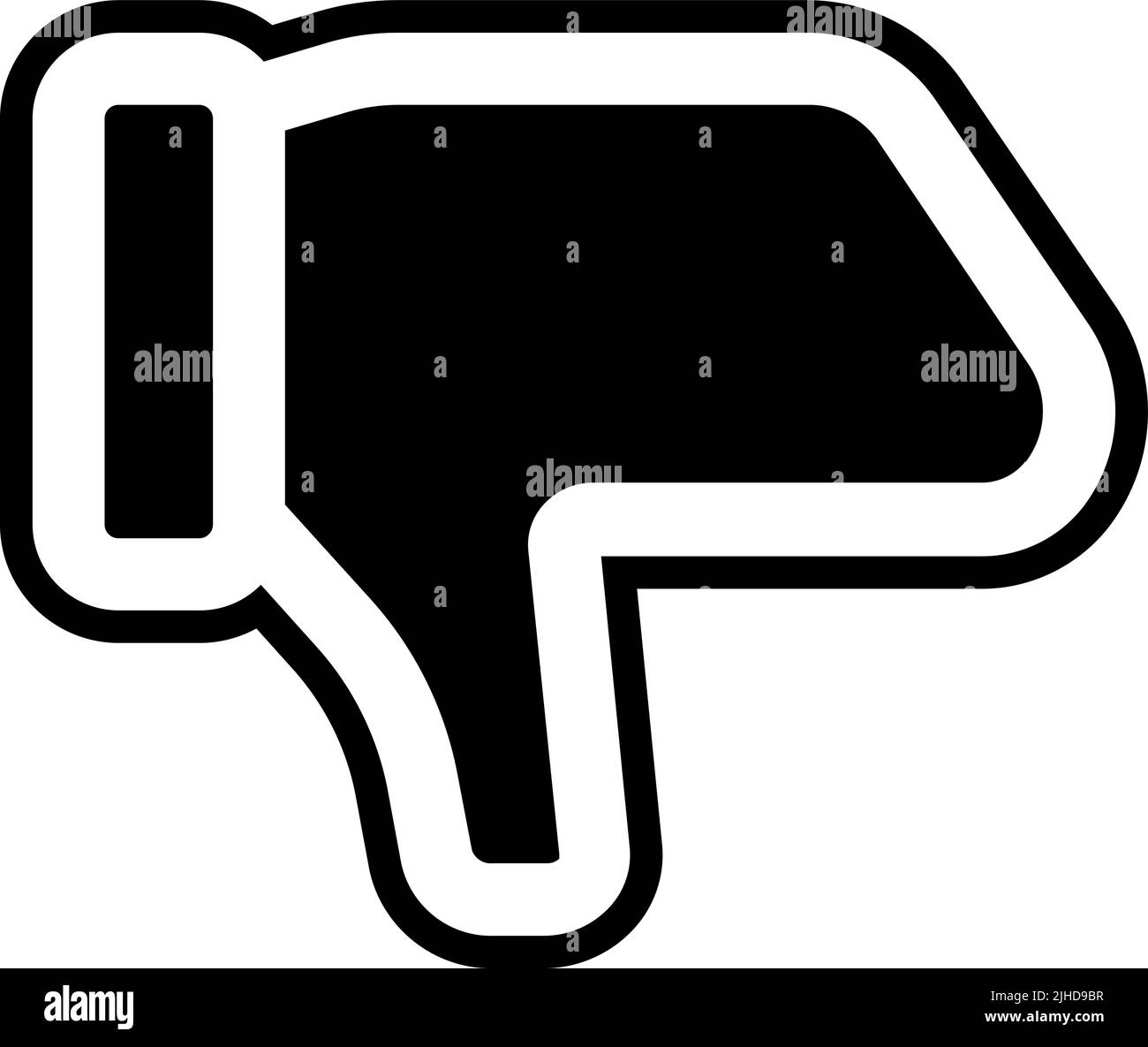 Star dislike icon flat Stock Vector Images - Alamy