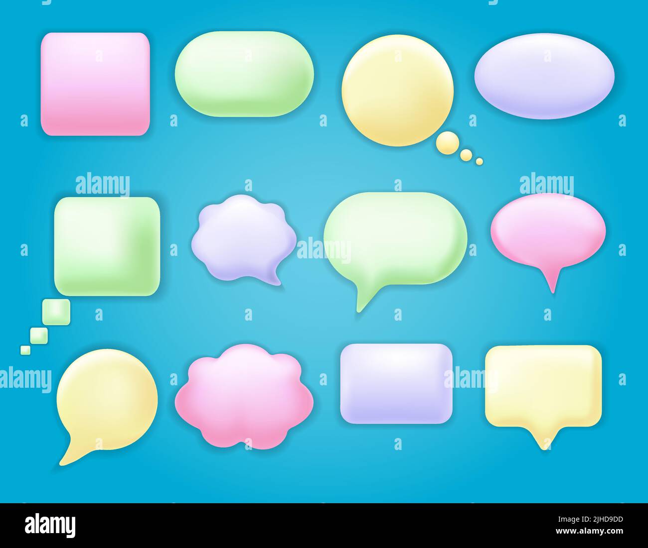 Abstract speech balloons talk Stock Vector Images - Alamy