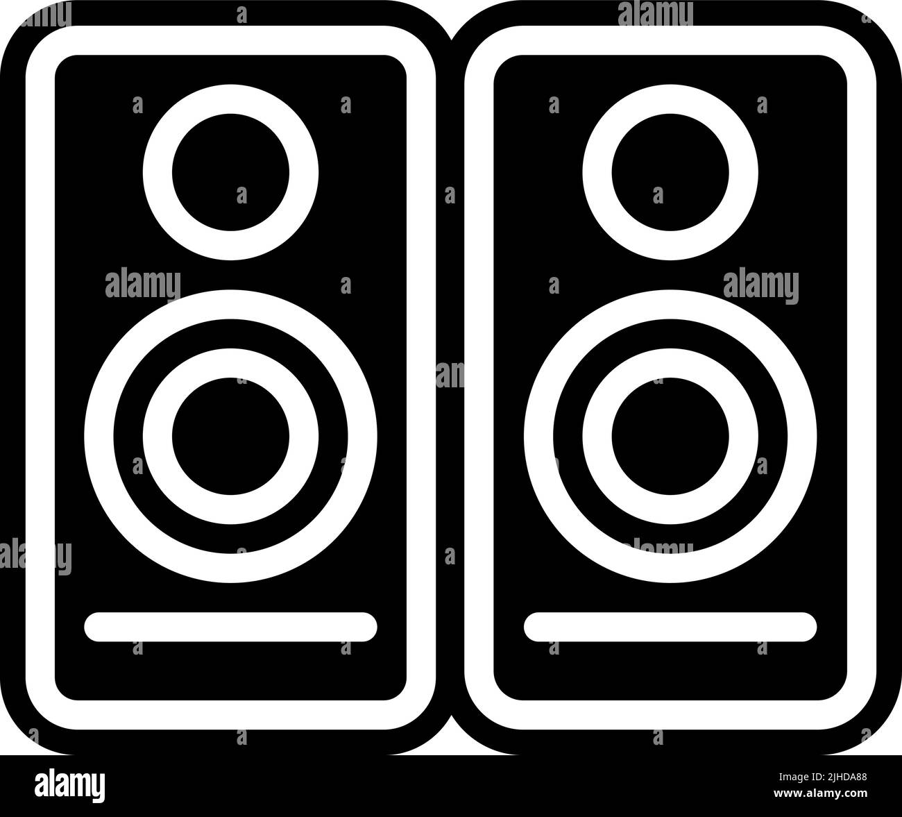 Electronic speaker Stock Vector Image & Art - Alamy