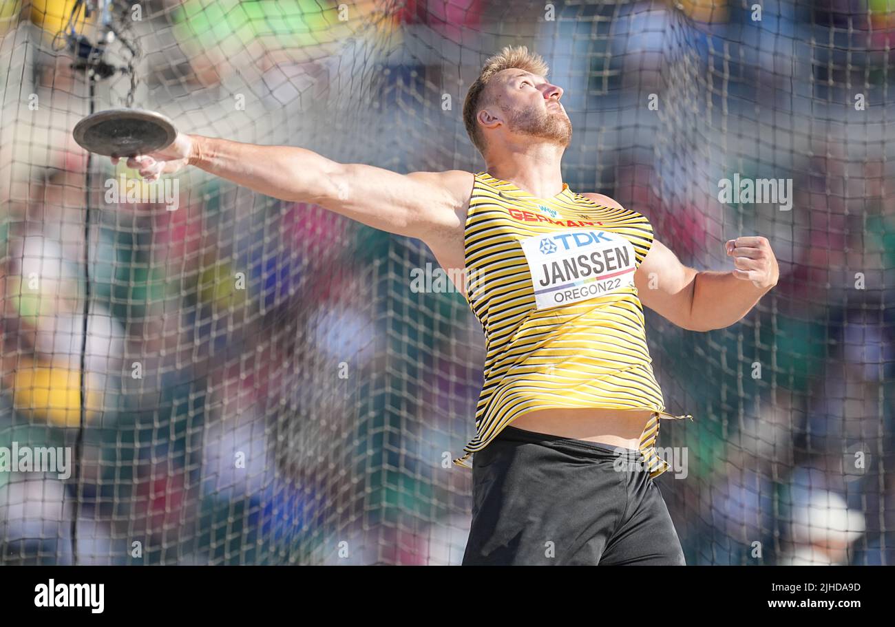 Eugene, USA. 17th July, 2022. Athletics; World Championship, Henrik ...