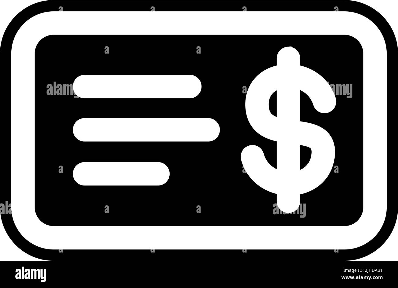 Illustration cheque transaction Black and White Stock Photos & Images ...