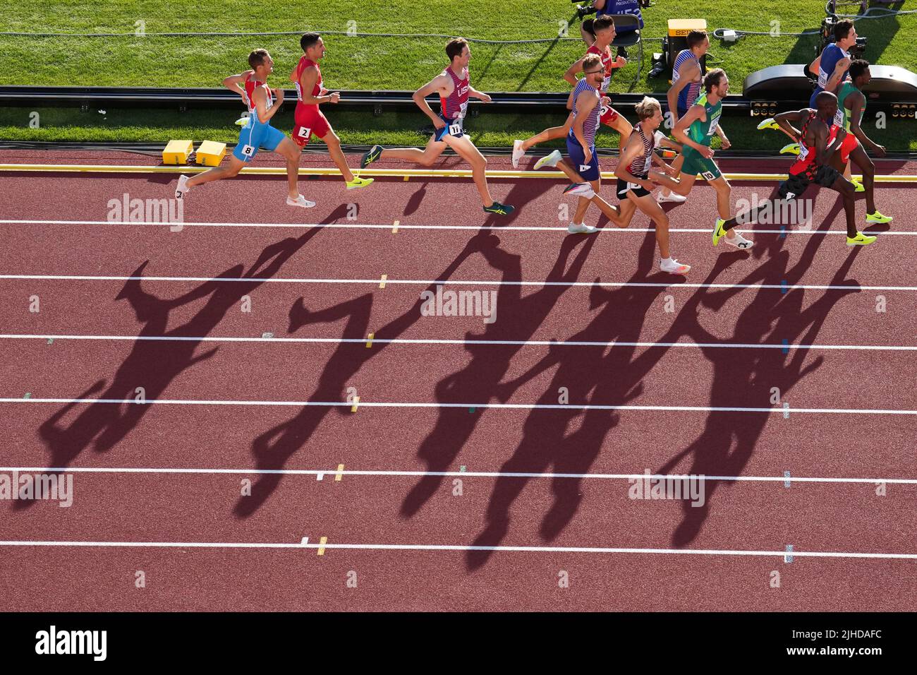 Great Britain's Neil Gourley and Josh Kerr during the Men’s 1500m Semi ...