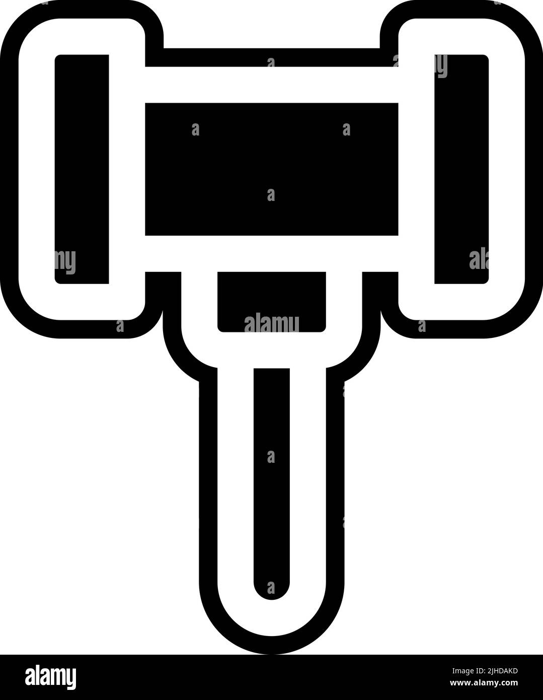 Cartoon hammer Black and White Stock Photos & Images - Alamy