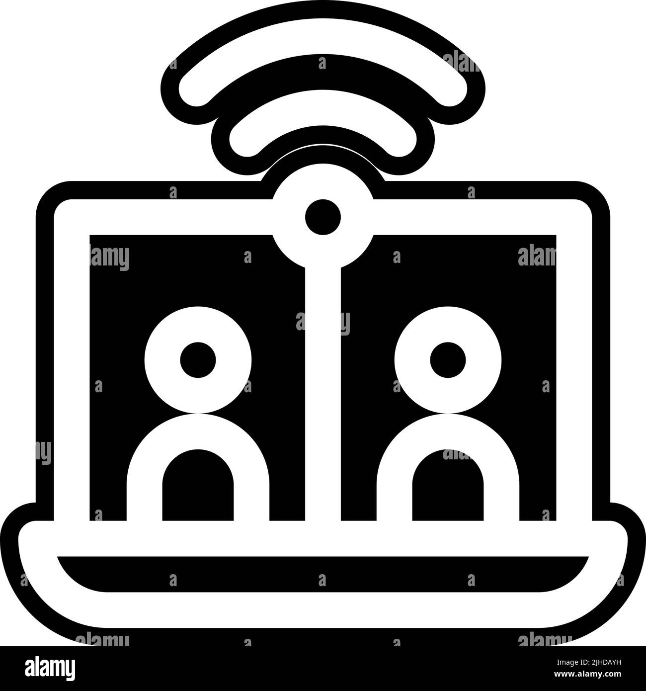 Family video chatting Stock Vector Images - Alamy