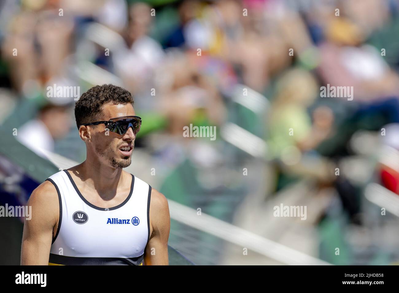 EUGENE - Kevin Borlee (BEL) in 400m action on the third day of the ...