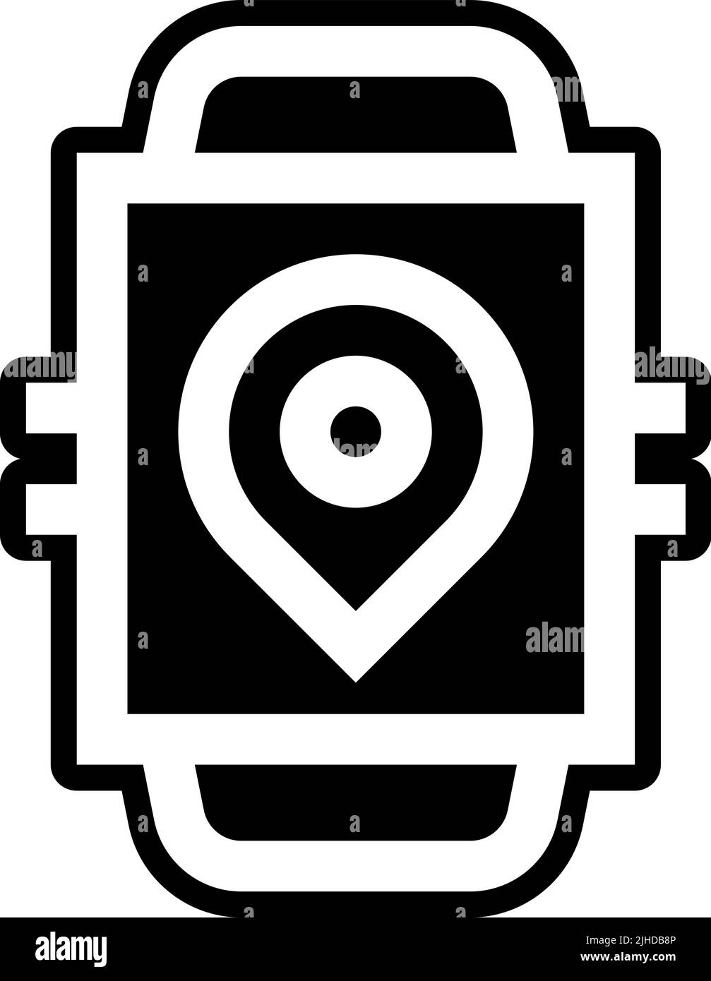 Heart watch tracker cartoon hi-res stock photography and images - Alamy