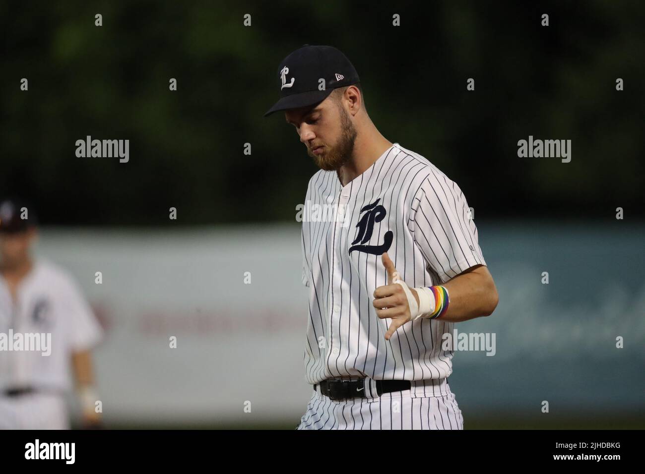 July 16 2022, London Ontario Canada, The London Majors defeat the Hamilton Cardinals 11-6 ...