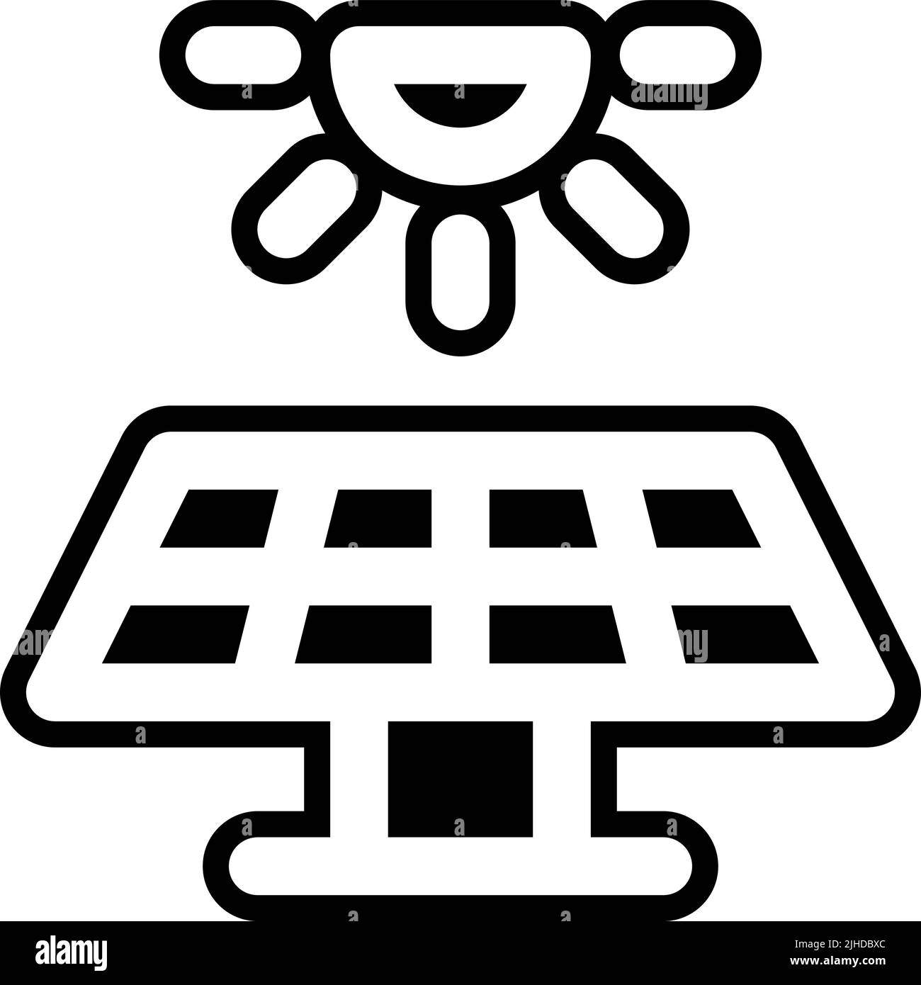 Eco energy solar panel Black and White Stock Photos & Images - Alamy