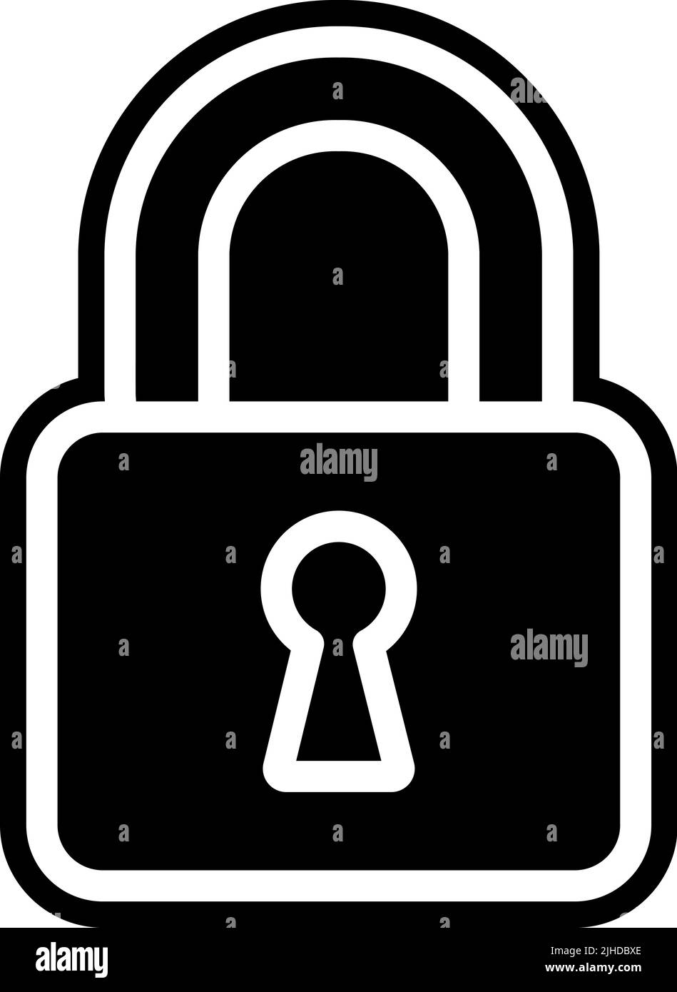 Vector locked padlock cyber Stock Vector Images - Alamy