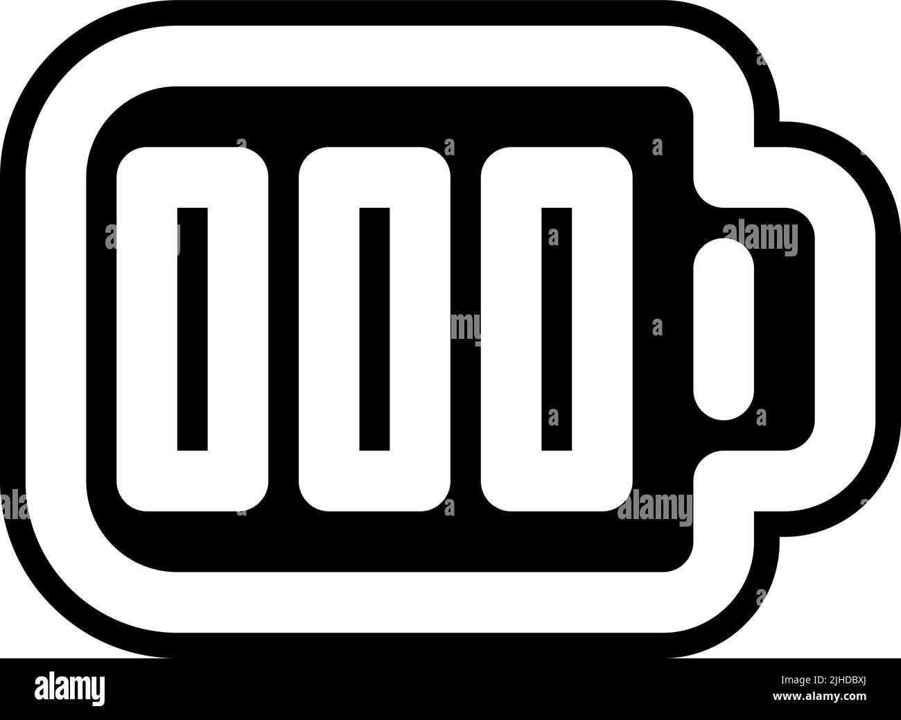User interface full battery Stock Vector Image & Art - Alamy