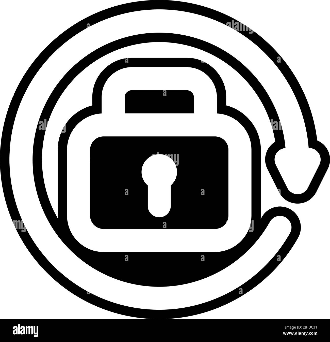 Rotate lock Stock Vector Images - Alamy