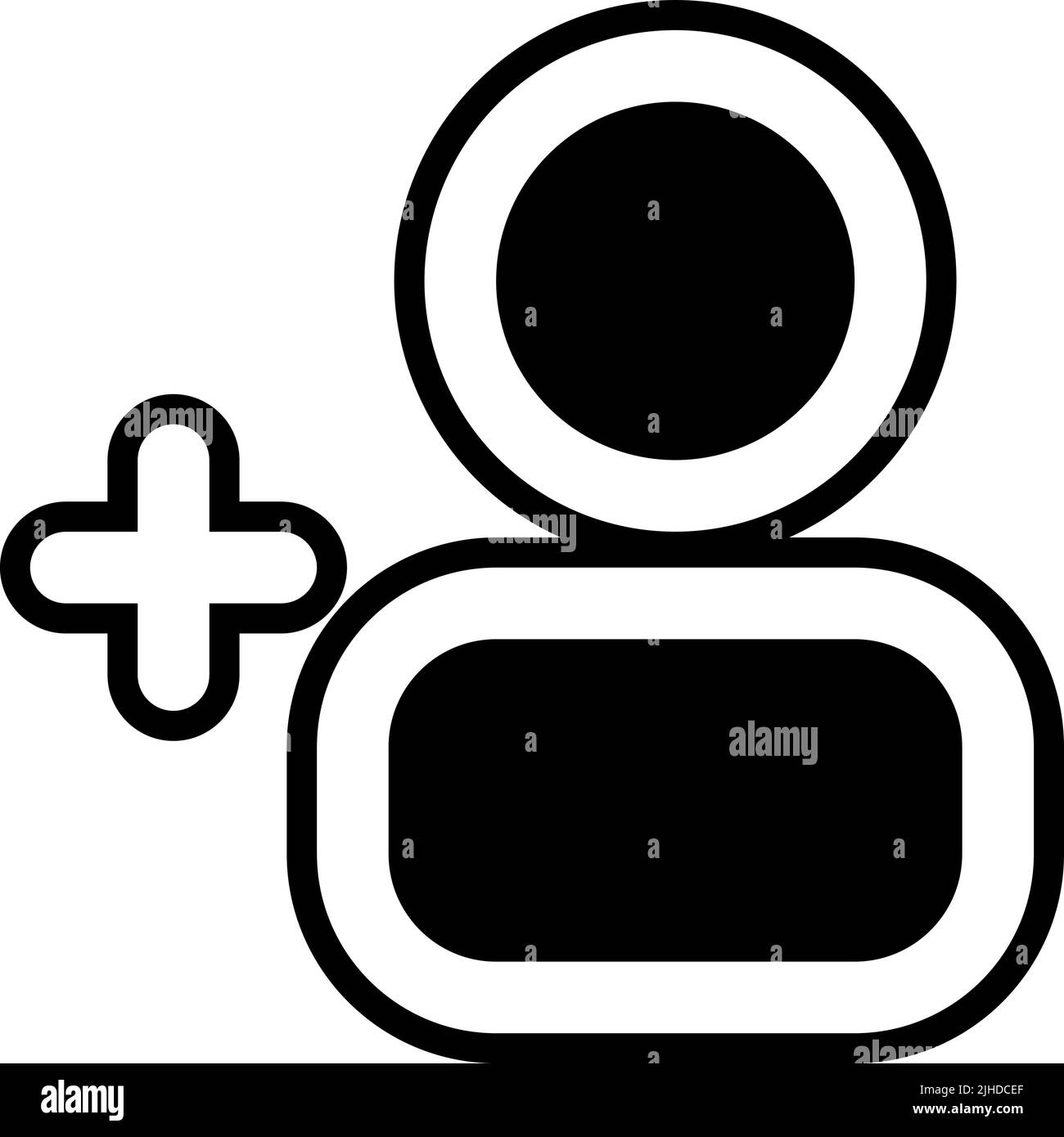 User interface add user Stock Vector Image & Art - Alamy